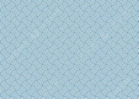 Blue And White Overlapping Circles Wave Pattern Background Wallpaper