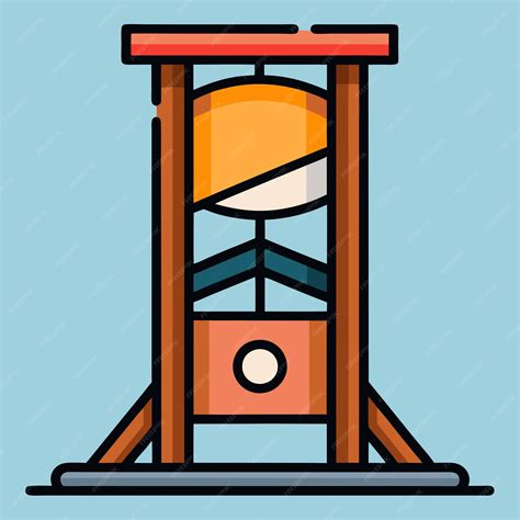 Guillotine Icon Clipart Vector Art And Illustration Premium Ai