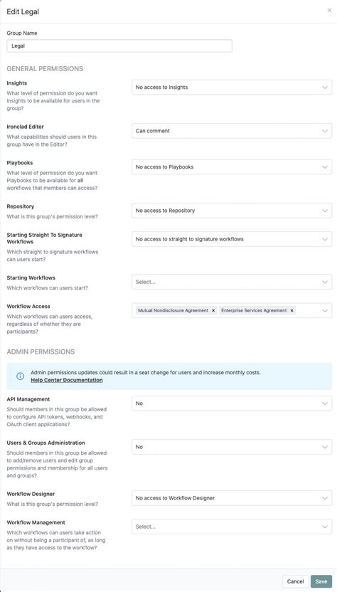 Ironclad Permissions Overview Ironclad