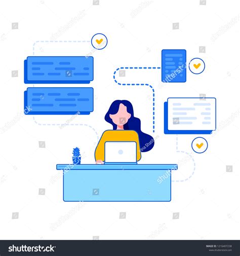 Programmer Work Concept Banner Can Use Stock Vector Royalty Free 1216407238 Shutterstock