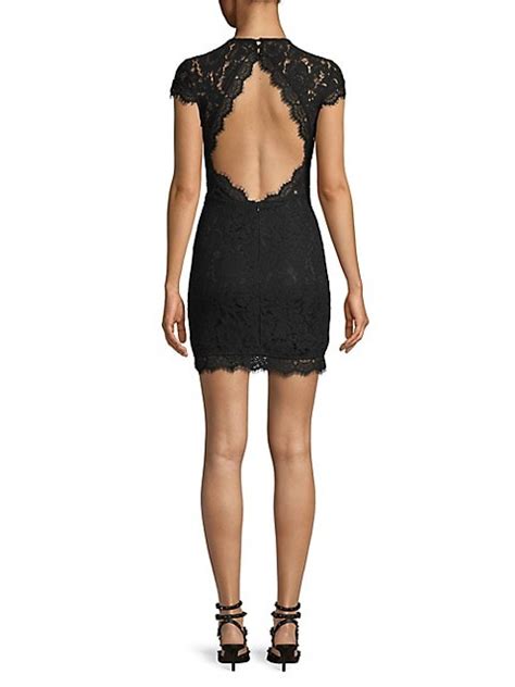 Lace Open Back Mini Dress