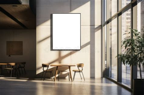 Blank Digital Signage Screen In A Public Place Ideal For Customization