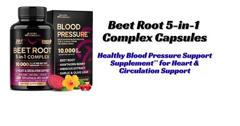 Beet Root Supplement Natural Support For Heart And Circulation Health Multy Press