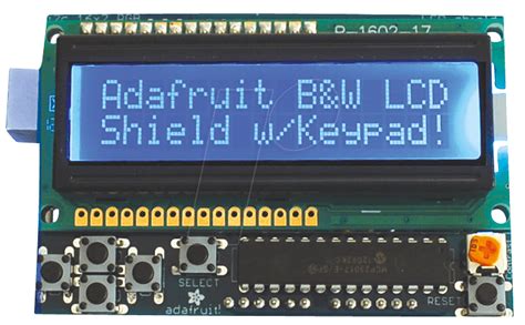 Arduino Shd Lcd Arduino Lcd Shield Kit 16x2 Blue And White Display At