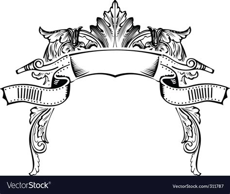 Antique Frame Royalty Free Vector Image Vectorstock