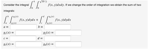 Solved Consider The Integral Integrals 5 Loman Sex Vyday
