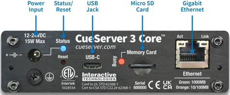 Interactive CS CueServer Core DX User Guide