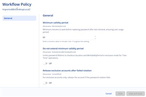 Define The Exclusive Access Workflow