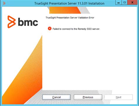 While Upgrading Tsps Getting Error Failed To Connect To Remedy Sso