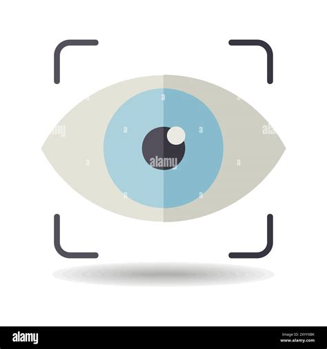 Eye Scan Vector Icon Retina Check Symbol Security Sign Graph Symbol For Your Web Site Design