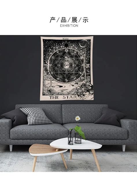 Гобелен Таро Настенное подвесное одеяло Настенный декор с установочной иглой коврик для йоги