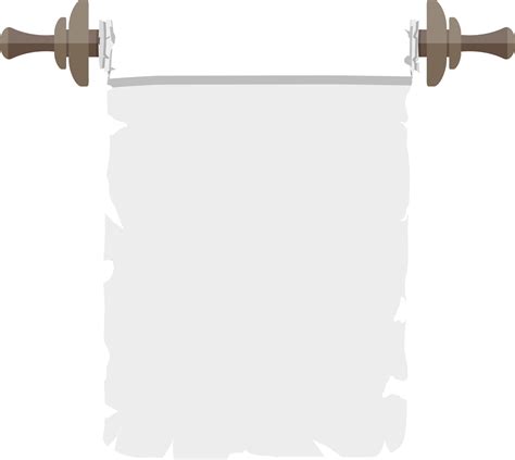 Ancient Paper Scroll With Wooden Handles 35860812 Png
