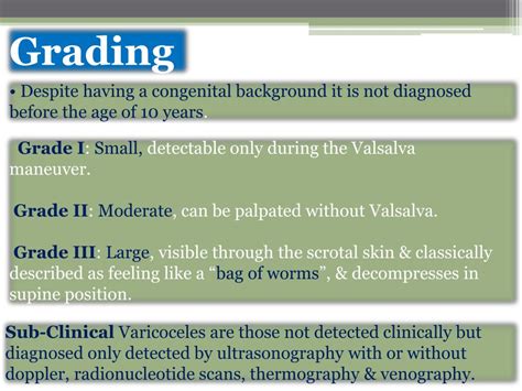 Varicocele Grading