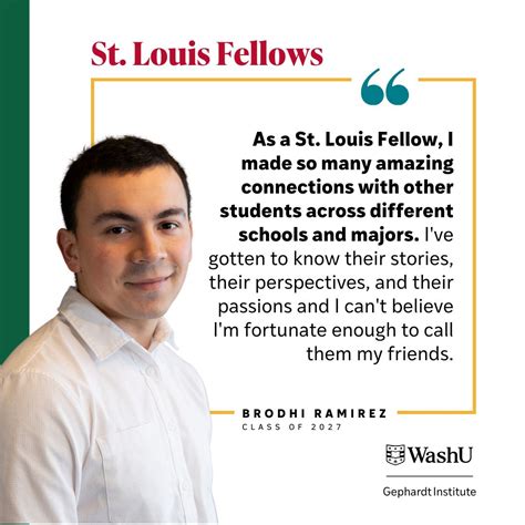 Washu Gephardt Institute For Civic And Community Engagement On Linkedin Brodhi Ramirez 27 A