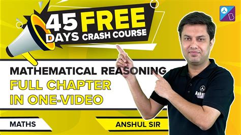 Mathematical Reasoning Class 11 Maths One Shot By Anshul Sir Jee Mains 2023 45 Days Crash