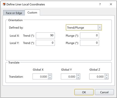 RS Documentation Define Liner Local Coordinates RS Documentation Define Liner Local Coordinates