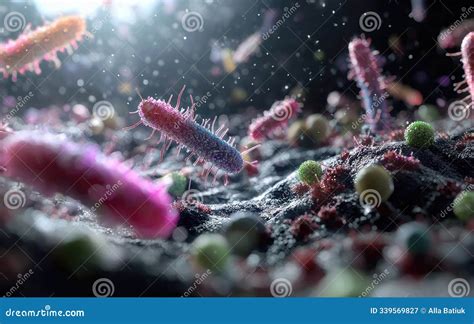 Microbial Diversity Colorful Bacteria In The Human Body Vibrant And