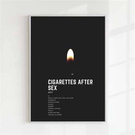 Cigarettes After Sex Poster Tracklist Poster Album Poster