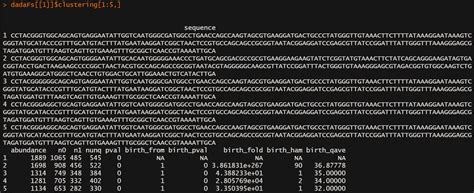 explanation on dada2 class object and its related table · issue 1516 · benjjneb dada2 · github