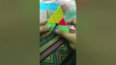 Solving Pyramid Cube With Algorithm Youtube