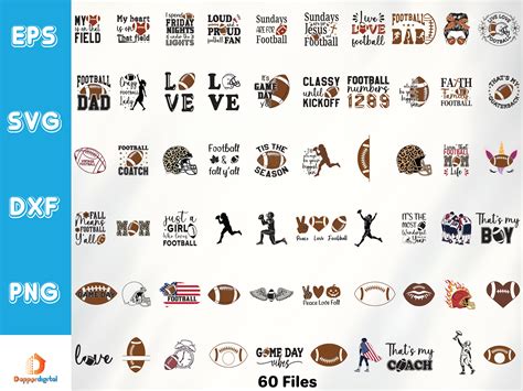 American Football T Shirt Svg Bundle Graphic By Dapperdigital