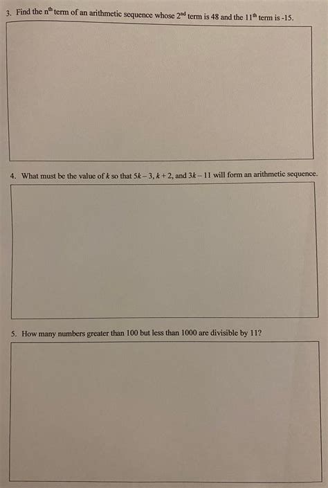 Solved 1 An Arithmetic Sequence Has A First Term Of −12 And