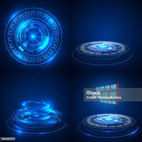 추상적인 기술 배경 벡터 일러스트 레이 션입니다 미래 과학 Fi 안녕하세요 기술 개념 배경 0명에 대한 스톡 벡터 아트 및 기타 이미지 Istock