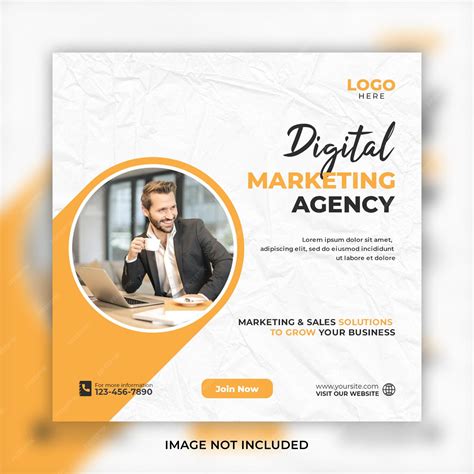 디지털 마케팅 소셜 미디어 게시물 및 기업 웹 배너 템플릿 프리미엄 Psd 파일