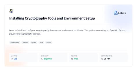 Linux Cryptography Environment Setup With Openssl And Python Labex