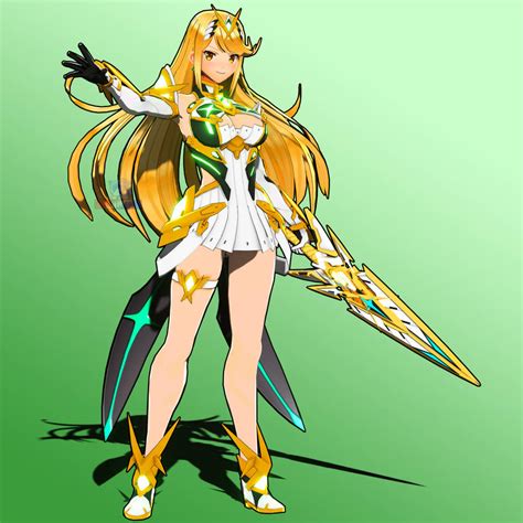 Mythra Toon Styled Xenoblade Chronicles 2 By Hunicrio On Deviantart