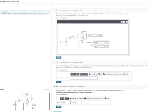 Solved Analysis Of Ideal Op Amp Circuits Part A Ideal Op