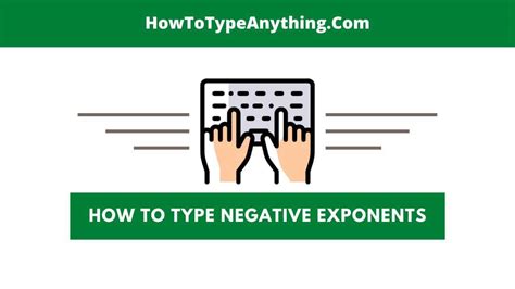 How To Type Negative Exponents In Word Typing To The Negative Power