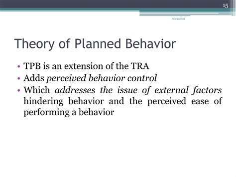 Theory Of Reasoned Action And Theory Of Planned Behavior Pptx