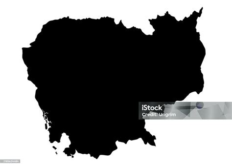 A Contour Map Of Cambodia Stock Illustration Download Image Now Abstract Backgrounds