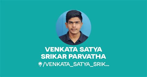 Venkata Satya Srikar Parvatha Linktree