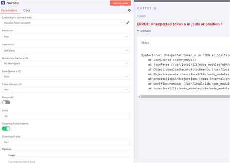 Nocodb Unable To Download File Questions N8n Community