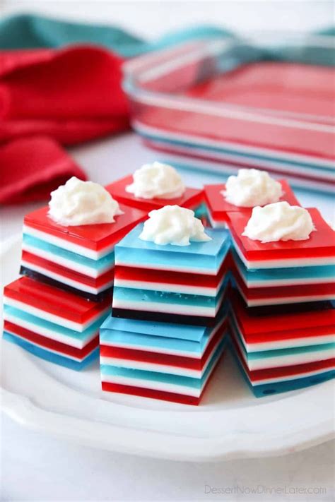 Red White And Blue Jello Is A Fun Dessert To Make For The 4th Of July
