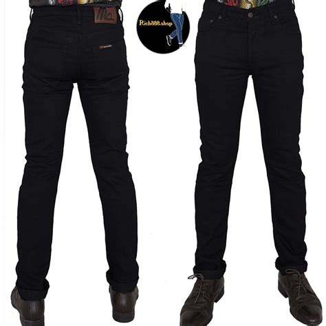 กางเกงยีนส์ผู้ชาย กางเกงขากระบอกเล็กยืด 3 สี สีมิดไนท์ สีดำ สียีนส์ ขายาวผ้ายืด Rich888 Shop