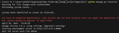 Setting Up A Virtual Environment In Django Geeksforgeeks