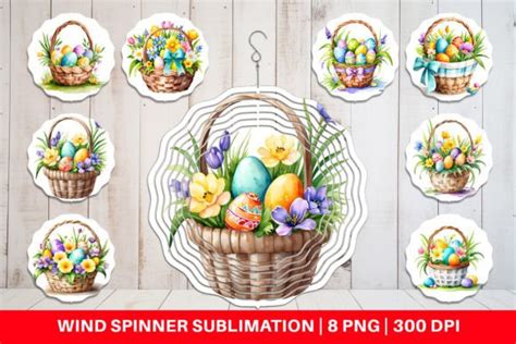 Wind Spinner Easter Basket Graphic By Artnoy Creative Fabrica