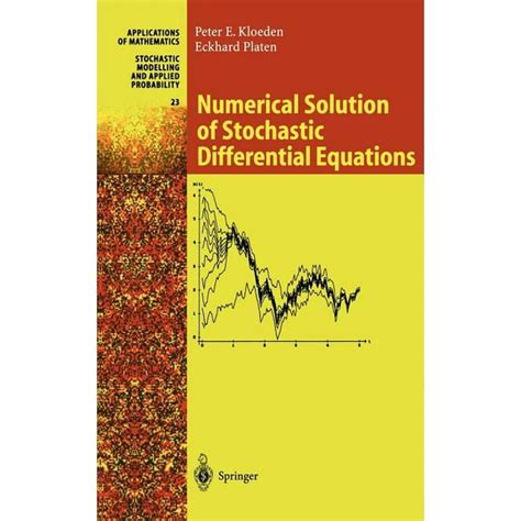 Stochastic Modelling And Applied Probability Numerical Solution Of