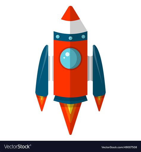 Space Rocket Clipart Royalty Free Vector Image