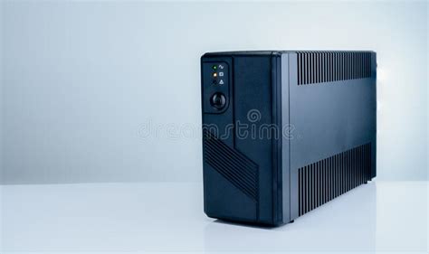 Uninterruptible Power Supply On White Background Backup Power Ups With
