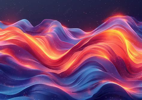 Abstract Waves Of Vibrant Colors Create A Dynamic And Mesmerizing Visual Experience Background