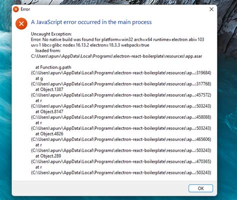 Electron Build Windows Exe Open Exe Error Issue Node Usb Node