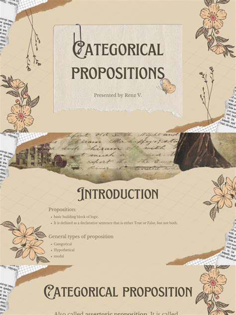 Categorical Proposition Pdf