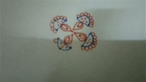 Simple விளக்கு கோலம் கார்த்திகை மாதம் தீபம் ரங்கோலி Youtube