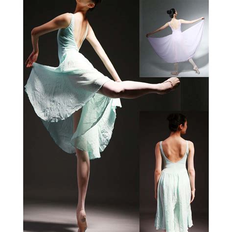 Adult Contemporary Ballet Dance Attached Leotard Chiffon Elegant Costu Arabesque Life
