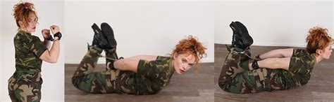 The Perfect Army Hogcuff With Alexis Luna Cuffed In Uniform