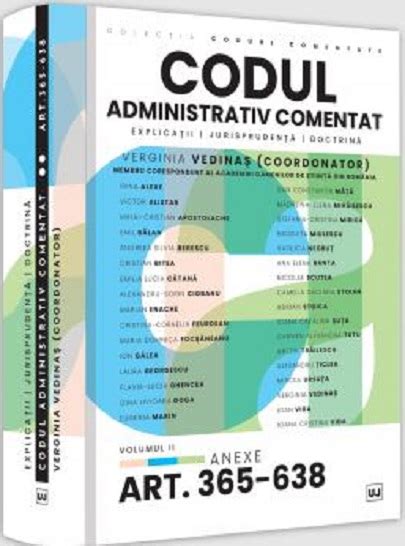 Codul Administrativ Comentat Verginia Vedinas